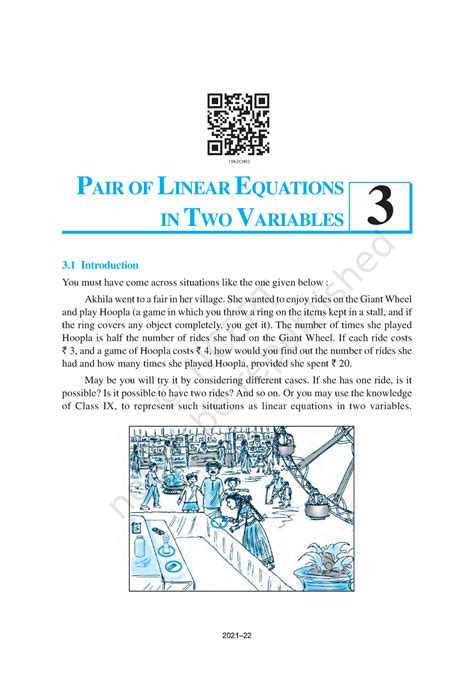 Chap Pair Of Linear Eqution In Two Variable MATHEMATICS