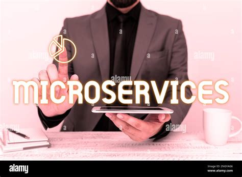 Sign Displaying Microservices Conceptual Photo Software Development Technique Building Single