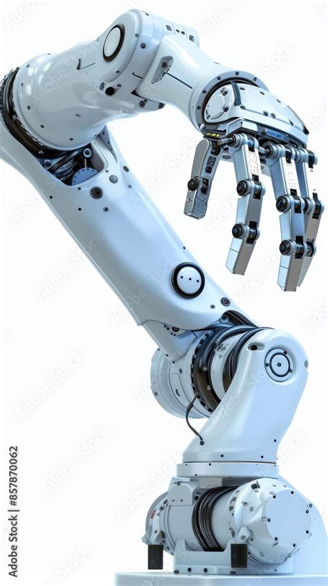 Industrial Robots Optimizing Manufacturing Processes Side View Showing Factory Automation