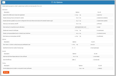 Cli — Acugis Certbot Module 121 Documentation