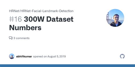 300w Dataset Numbers · Issue 16 · Hrnethrnet Facial Landmark