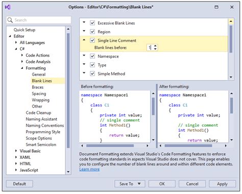 Blank Lines CodeRush DevExpress Documentation