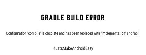 Configuration Compile Is Obsolete And Has Been Replaced With