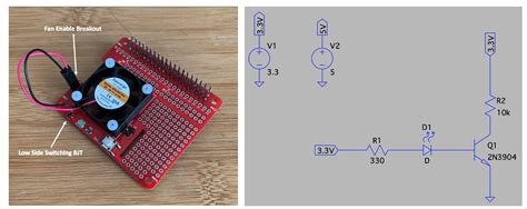 Raspberry Pi Fan Enable Circuit