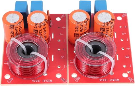 Hubceuo 2pcs 2 Way 80w Diy Speaker Filter Circuit Treble