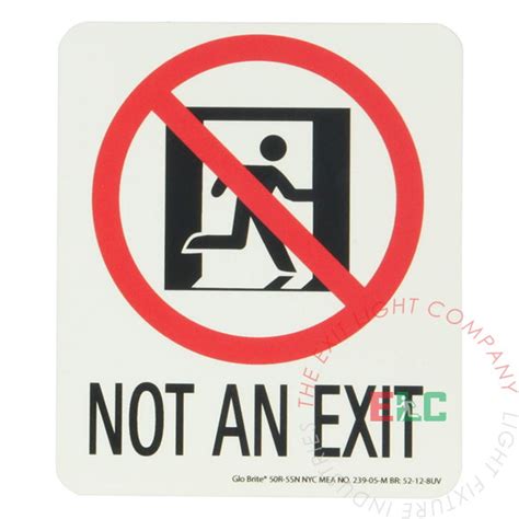 Non Electric Exit Signs Exit Light Co