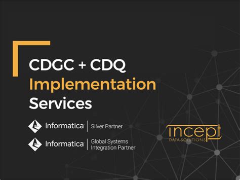 Informatica Cloud Data Governance And Quality Implementation — Incept
