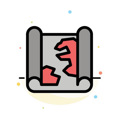 Location Map Pin Point Abstract Flat Color Icon Template 18000787