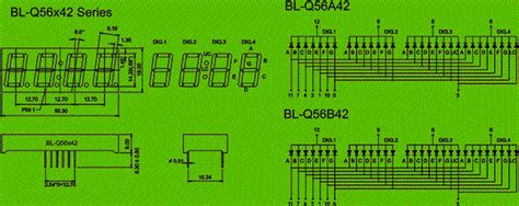 0 56 Inch Four Seven Segment Led Display Circuit And Dimension