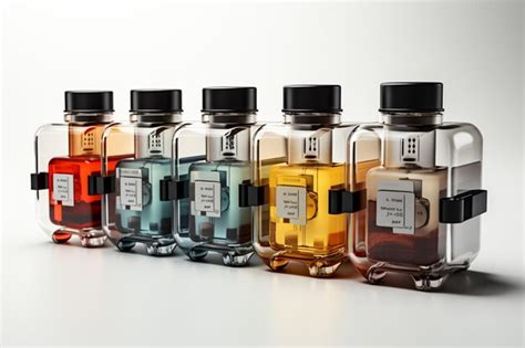 Premium Photo Continuous Ink Systems On White Background