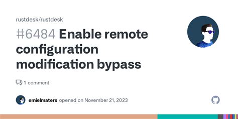 enable remote configuration modification bypass · issue 6484