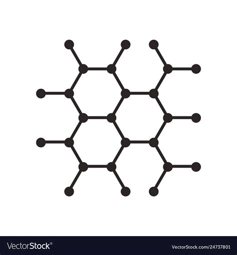 Structure Molecular Science Icon Royalty Free Vector Image
