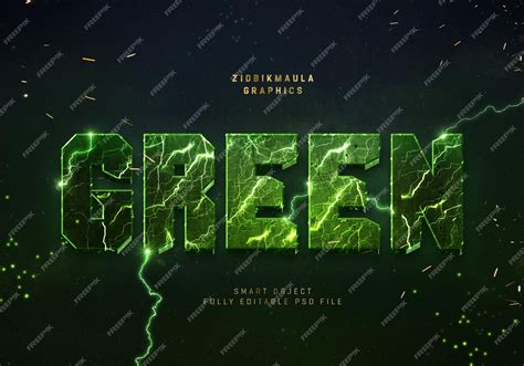 Premium Psd Psd Editable 3d Electrical Font Text Effect Lightning Typography