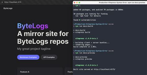 while building for production vitepress gives syntax error · issue