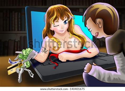 Hacker Sexy Girl Work Internet Hacker Stock Illustration 140401675 Shutterstock