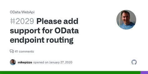 Please Add Support For Odata Endpoint Routing · Issue 2029 · Odata