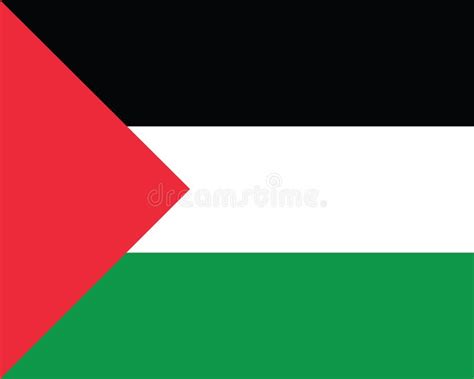 palestine flag isolated vector illustration design stock illustration