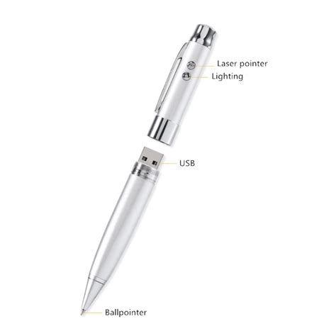 Babe Gift Pen Shape USB Memory Drive 16GB With Laser Function U100