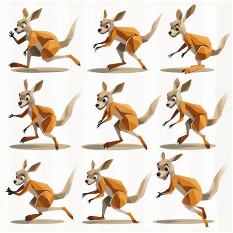 Cartoon Kangaroo Animation Cycle Premium Ai Generated Image