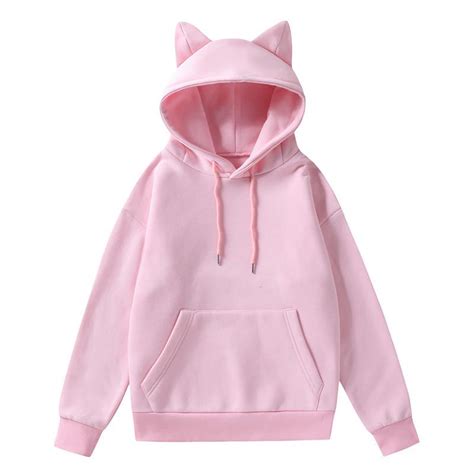 고양이귀 후드티 오버핏 무지 귀여운 후드 고양이