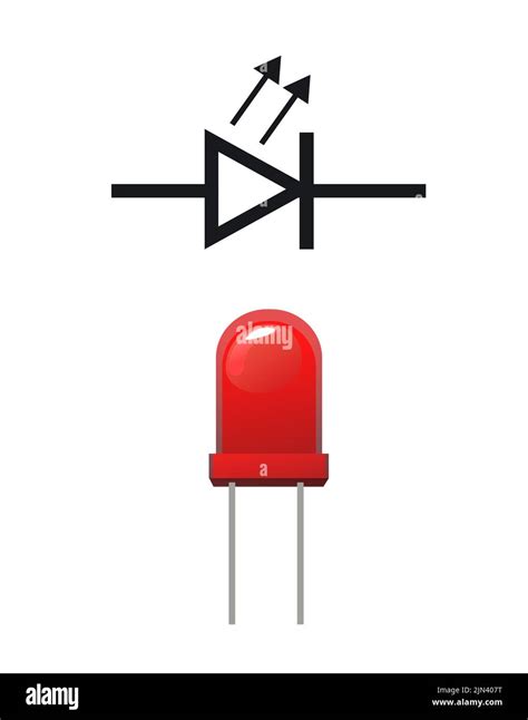 Light Emitting Diode Radio Component Radio Electronic Circuit Symbolic Designation Isolated