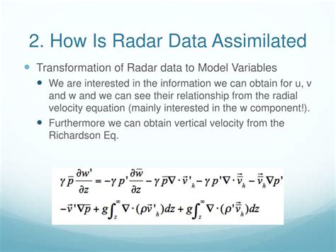 Ppt Radar Data Assimilation Powerpoint Presentation Free Download
