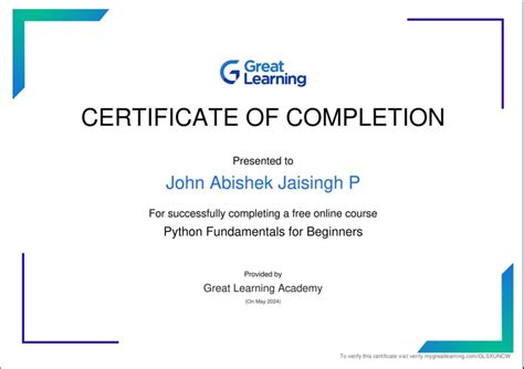 john abishek jaisingh on linkedin python fresher greatlearning