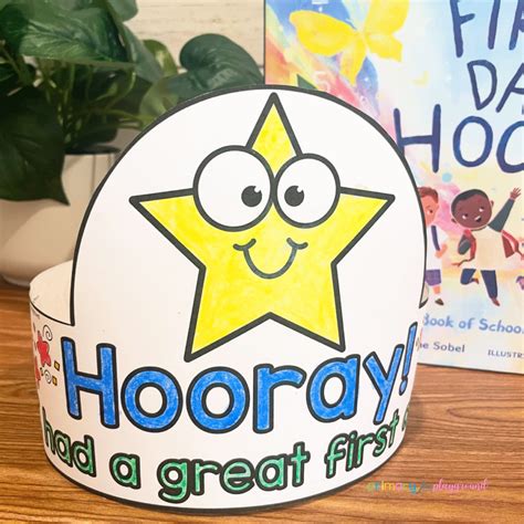 Free Printable First Day Of School Hat Primary Playground