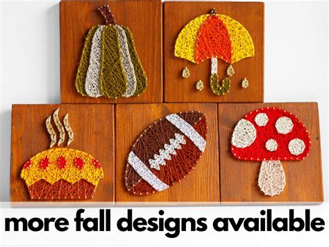 Mushroom String Art Pattern Forest Mushroom String Art Etsy