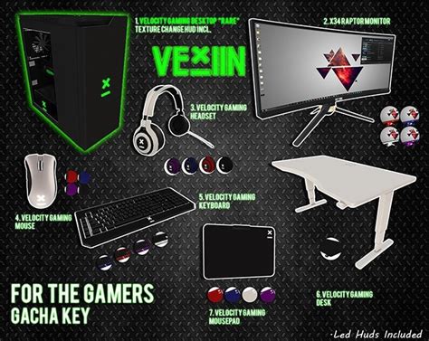second life marketplace velocity gaming keyboard blue