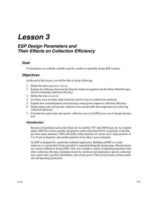 esp design parameters pdf materials physical sciences