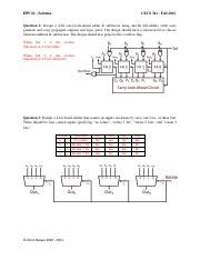 HW1 Solution.pdf - HW #1 - Solution CECS 361 - Fall 2021 Question 2 ...