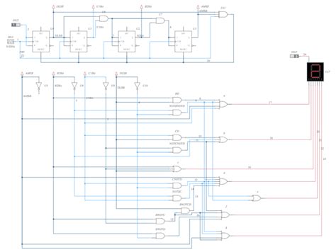 Counter With 7 Segment Display Multisim Live