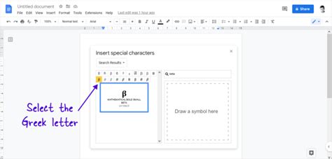 How To Type Greek Letters In Google Docs Easy Steps