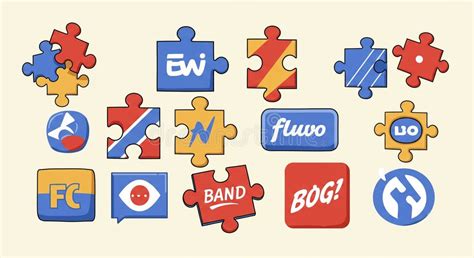 Puzzle Pieces Logos Stock Illustrations 86 Puzzle Pieces Logos Stock