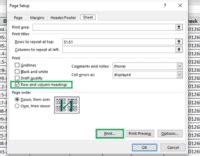 How To Set Excel Print Titles And Print Headings