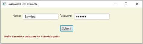 How To Verify The Password Entered In The Javafx Password Field