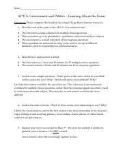 Mastering The AP U S Government Exam Format Timing And Course Hero