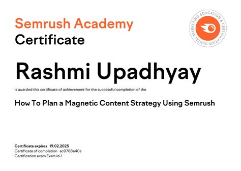 Rashmi Upadhyay On Linkedin Semrushacademy Digitalmarketing
