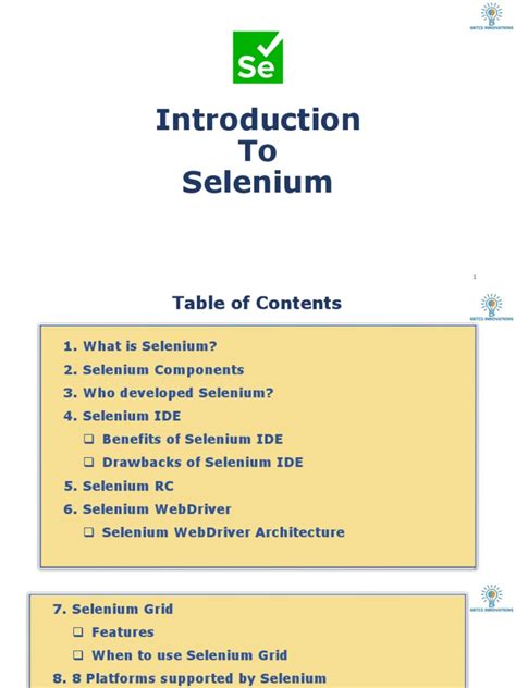 2 introduction to selenium pdf selenium software software
