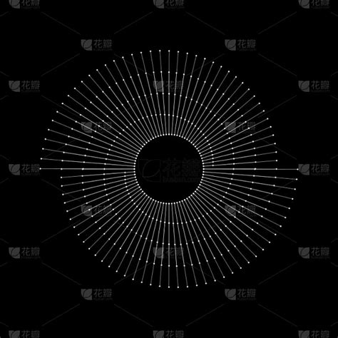 螺旋与灰色线不同的颜色作为动态抽象矢量背景或标志或图标素材 花瓣网