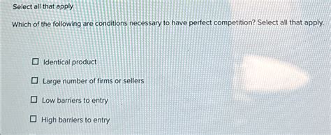 Solved Select All That Applywhich Of The Following Are