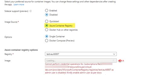 Azure Web App Containers Cannot Perform Credential Operations For Providers Microsoft Azure Web App Containers Cannot Perform Credential Operations For Providers Microsoft