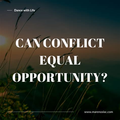 Can Conflict Equal Opportunity