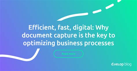 Automated Document Capture Digitising Business Processes