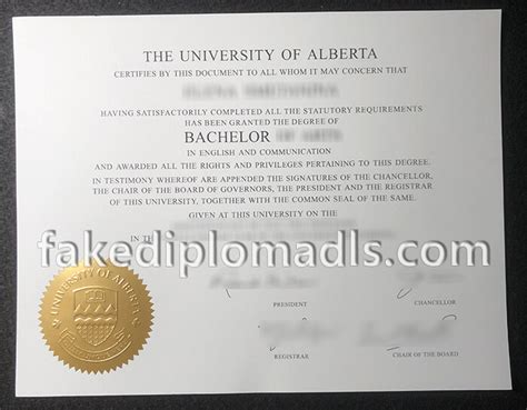 Purchase A Fake University Of Alberta Diploma In Canada Buy Certificate Buy University