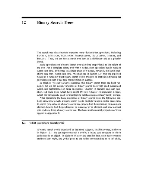 07 Ch 12 Binary Search Trees Algorithms And Their Analysis 12
