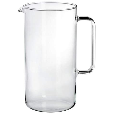 Simax Glassware Clear Glass Pitcher 21 Quart Borosilicate Glass