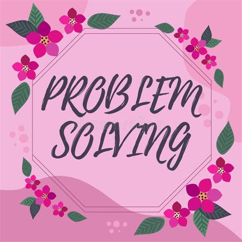 Text Caption Presenting Problem Solving Word For To Find An Answer Or Means Of Effectively