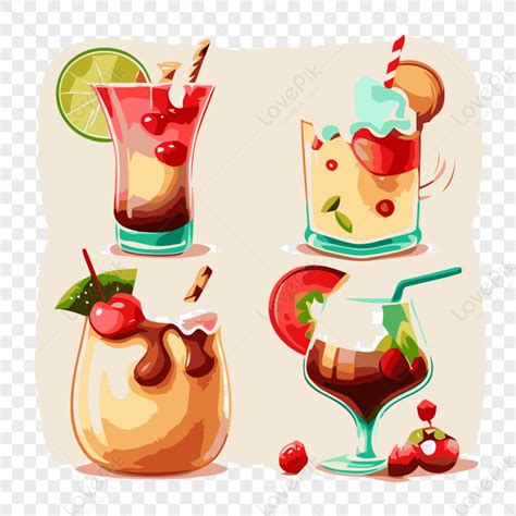크리스마스 음료 벡터상표만화클립 아트 Png 일러스트 무료 다운로드 Lovepik